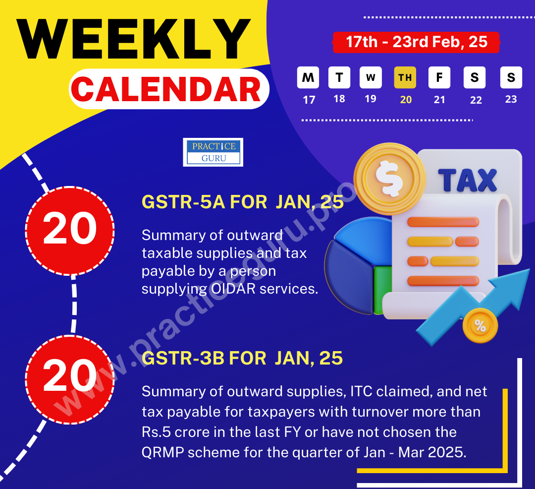 All Weekly Calendars